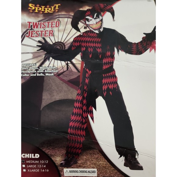Spirit | Costumes | Twisted Jester Carnival Clown Halloween Child Kid ...